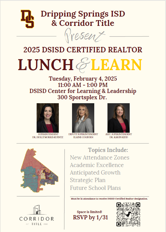 2025 DSISD Certified Realtor Lunch & Lunch - Corridor Title